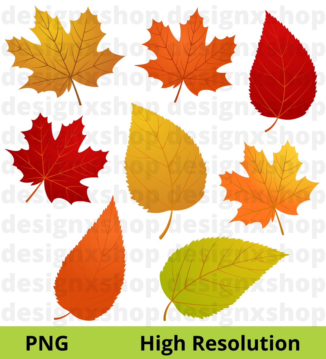 Autumn Leaves Clipart Autumn Clipart Fall Clipart Fall - Etsy