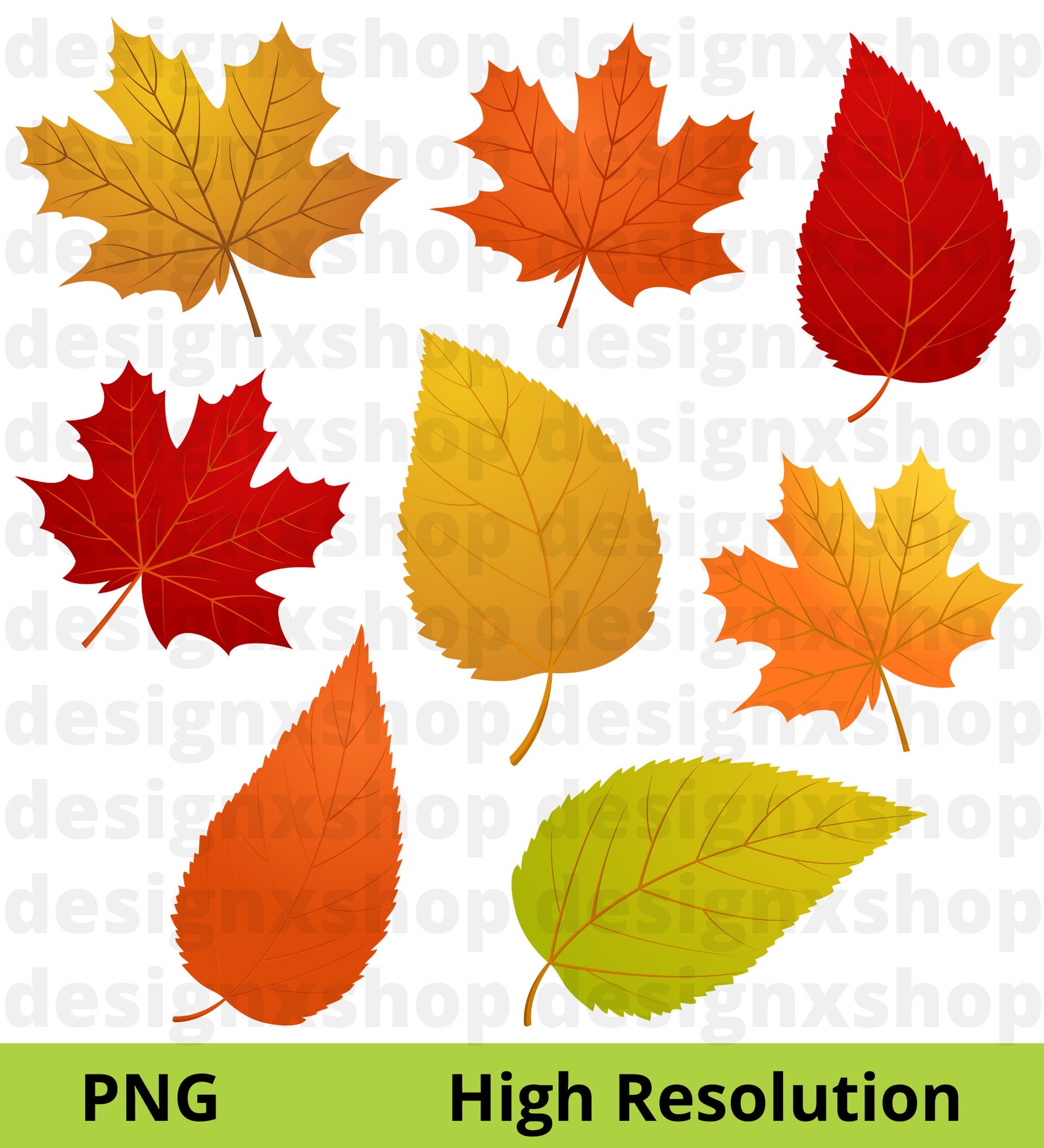 Autumn Leaves Clipart Autumn Clipart Fall Clipart Fall - Etsy