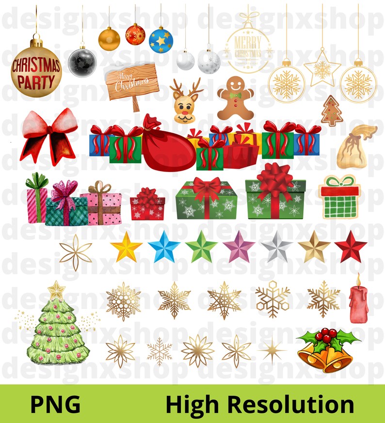 CHRISTMAS SVG BUNDLE Christmas Clipart Christmas Svg Files - Etsy