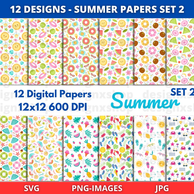 Digital Paper Set - Etsy