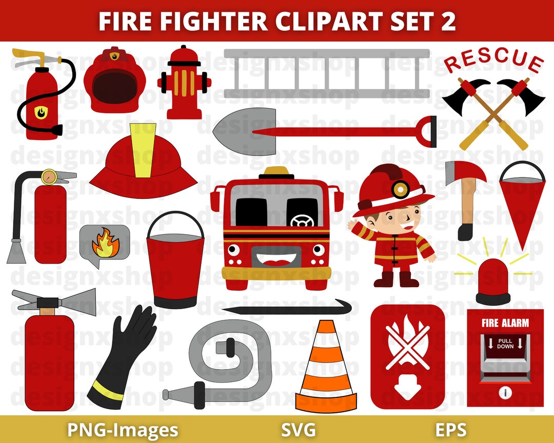 Firefighter Clipart, Fire Truck Svg, Fire Fighter Svg, Firefighter Boys ...
