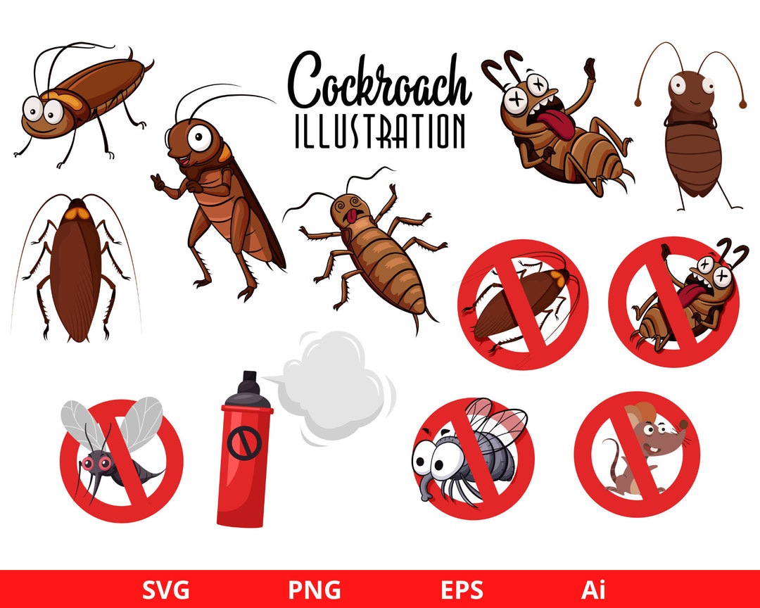 Cockroach Clipart, Cockroach SVG, Insects Clipart, Insect Svg, Svg Cut ...