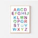 Alphabet Print, Alphabet Poster, Watercolor Alphabet, Rainbow Alphabet ...