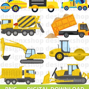 Construction Clipart, Construction Svg, Construction Vehicles, Vehicles ...