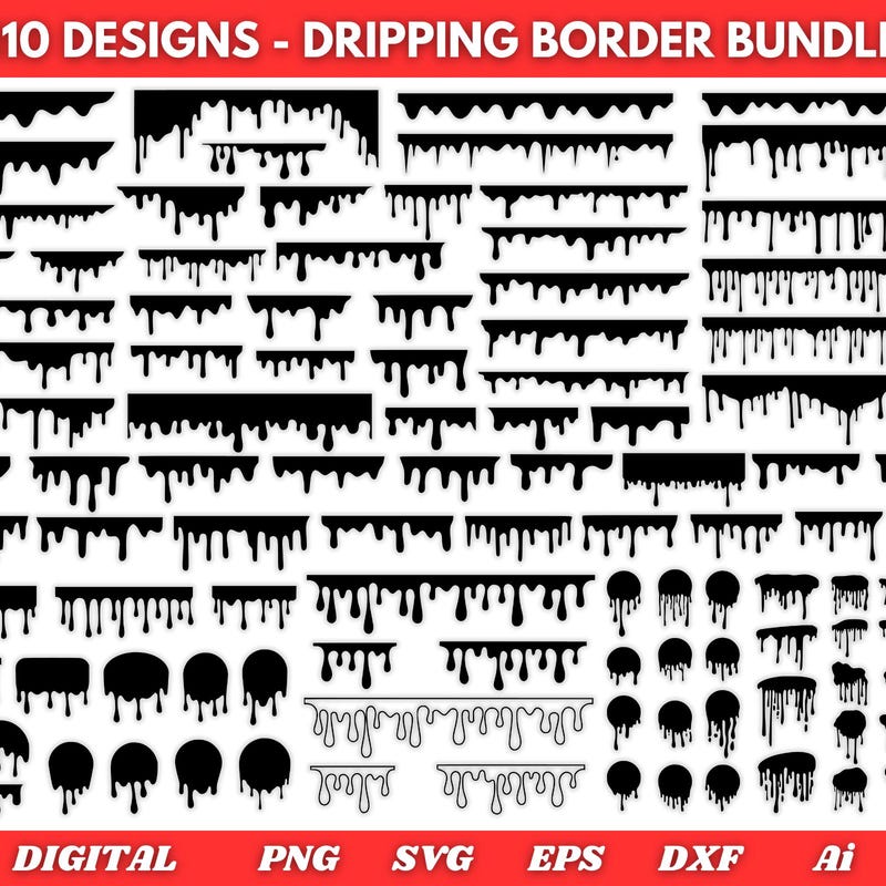 Dripping Paint Drawing - Etsy