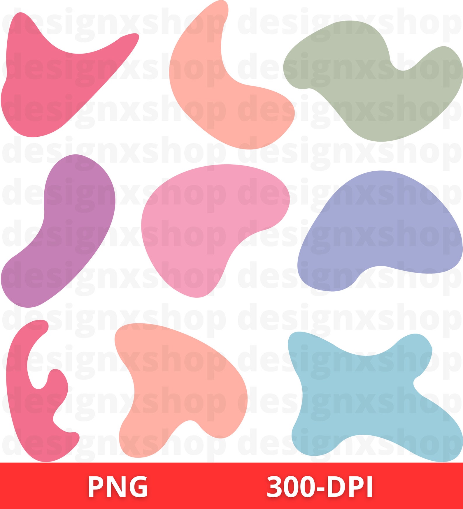 Abstract Shapes SVG Bundle, Shapes Clipart, Shape Background, Splatter ...