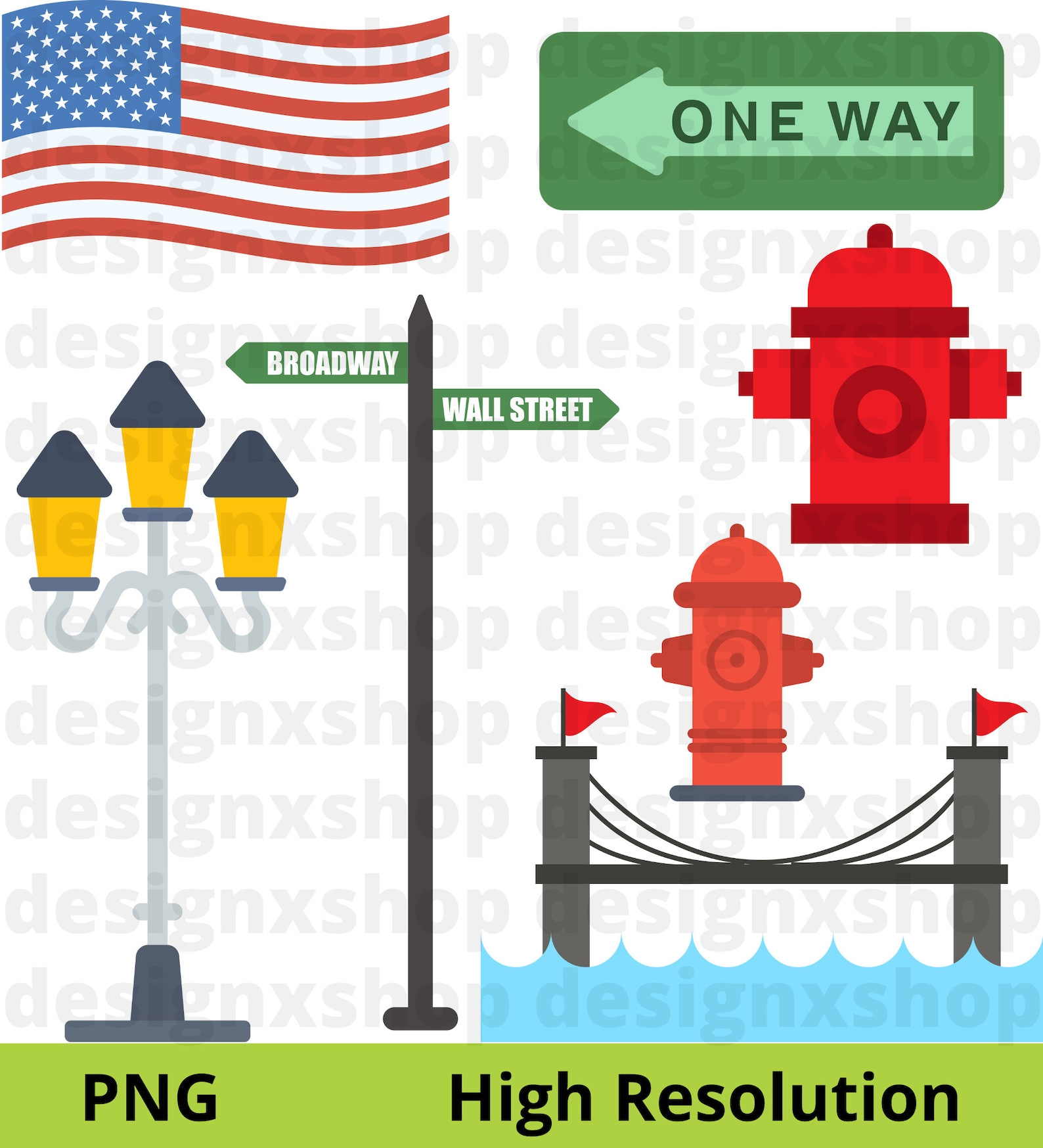 New York Clipart USA Clipart America Clipart NYC Clipart - Etsy