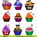 Halloween Candy Clipart Bundle | Spooky Cupcakes, Lollipops, Sweets ...