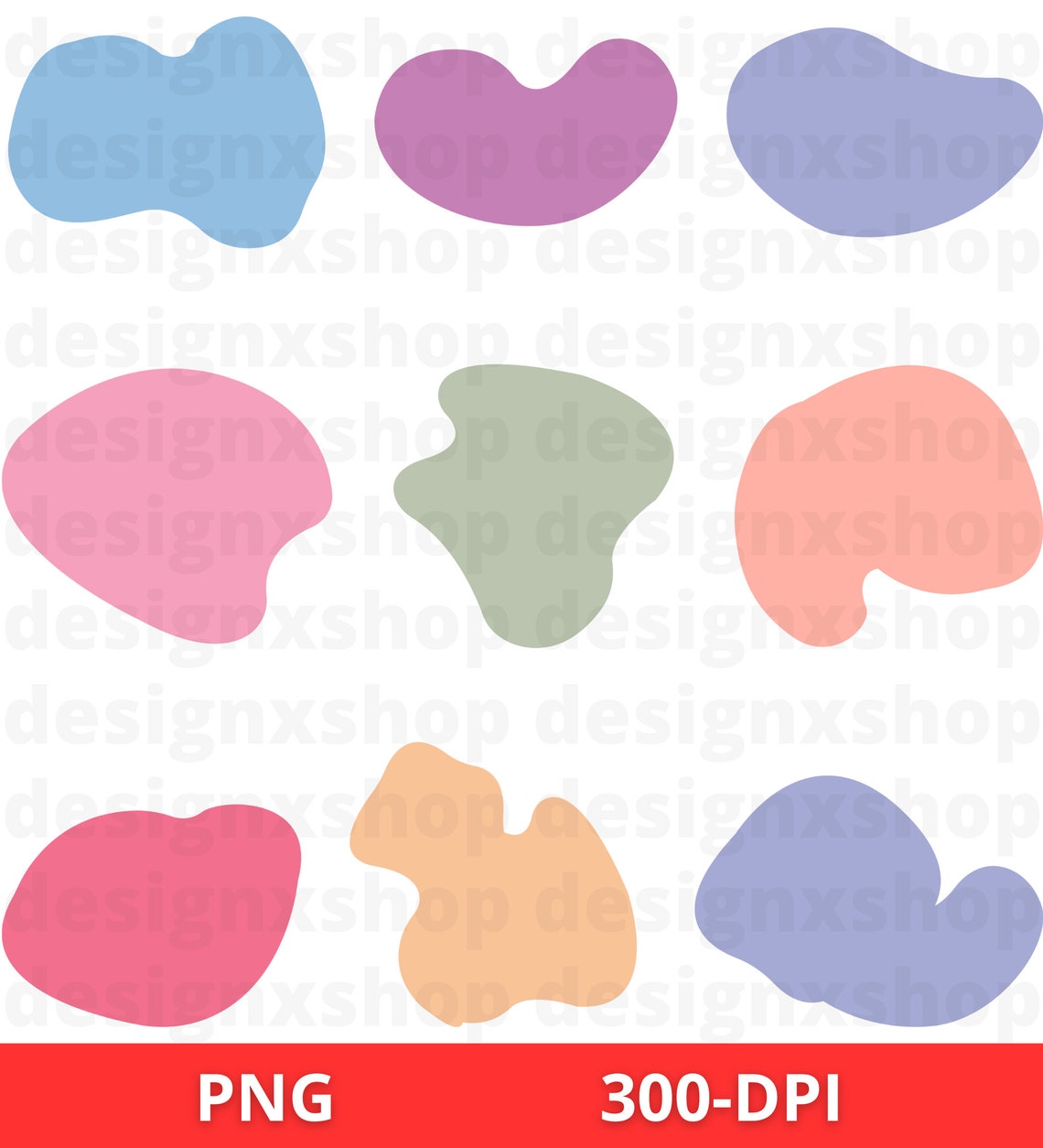 Abstract Shapes SVG Bundle, Shapes Clipart, Shape Background, Splatter ...