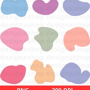 Abstract Shapes SVG Bundle, Shapes Clipart, Shape Background, Splatter ...