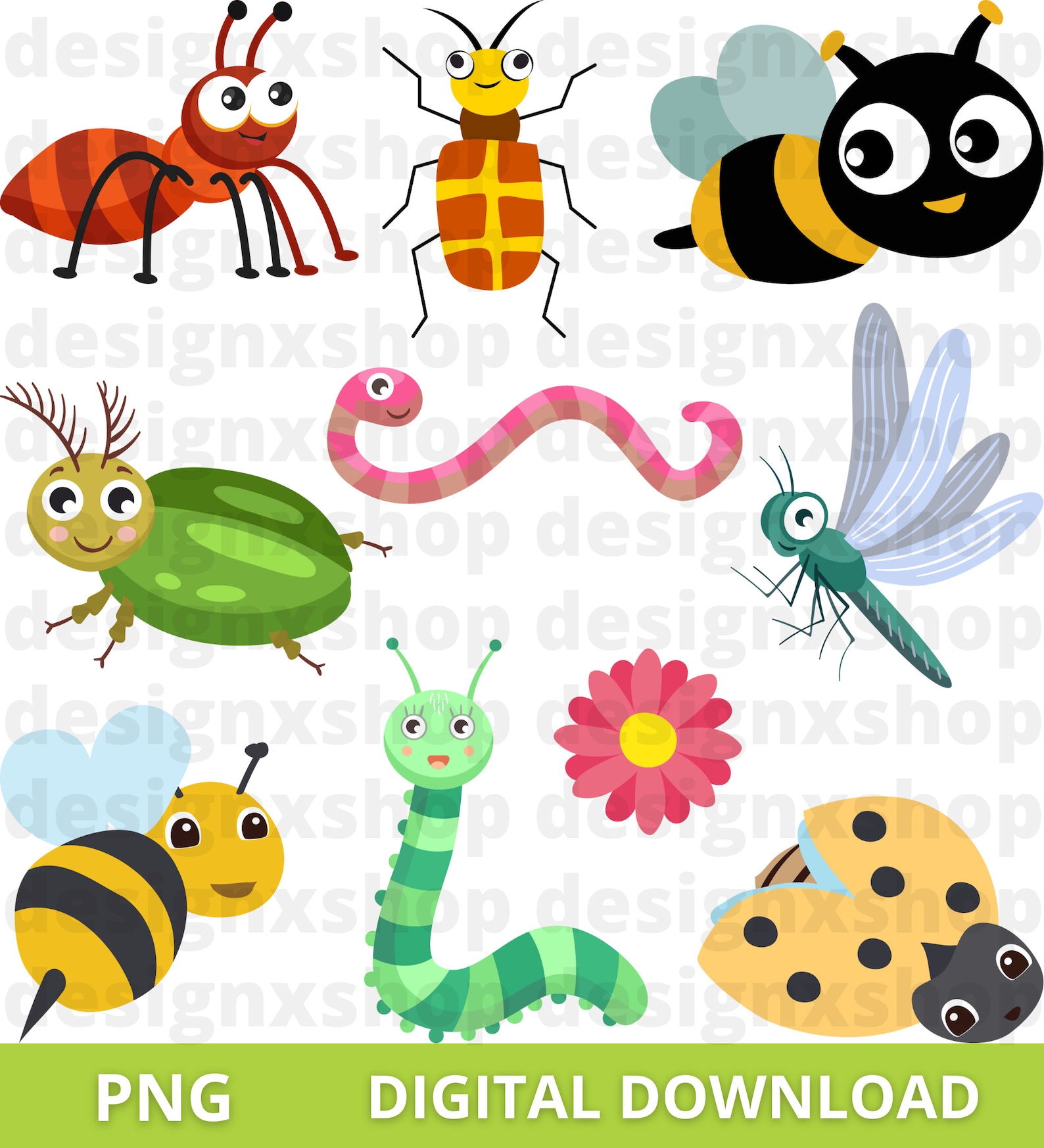Bugs Clipart, Insects Clipart, Butterfly Clipart, Animal Clipart ...