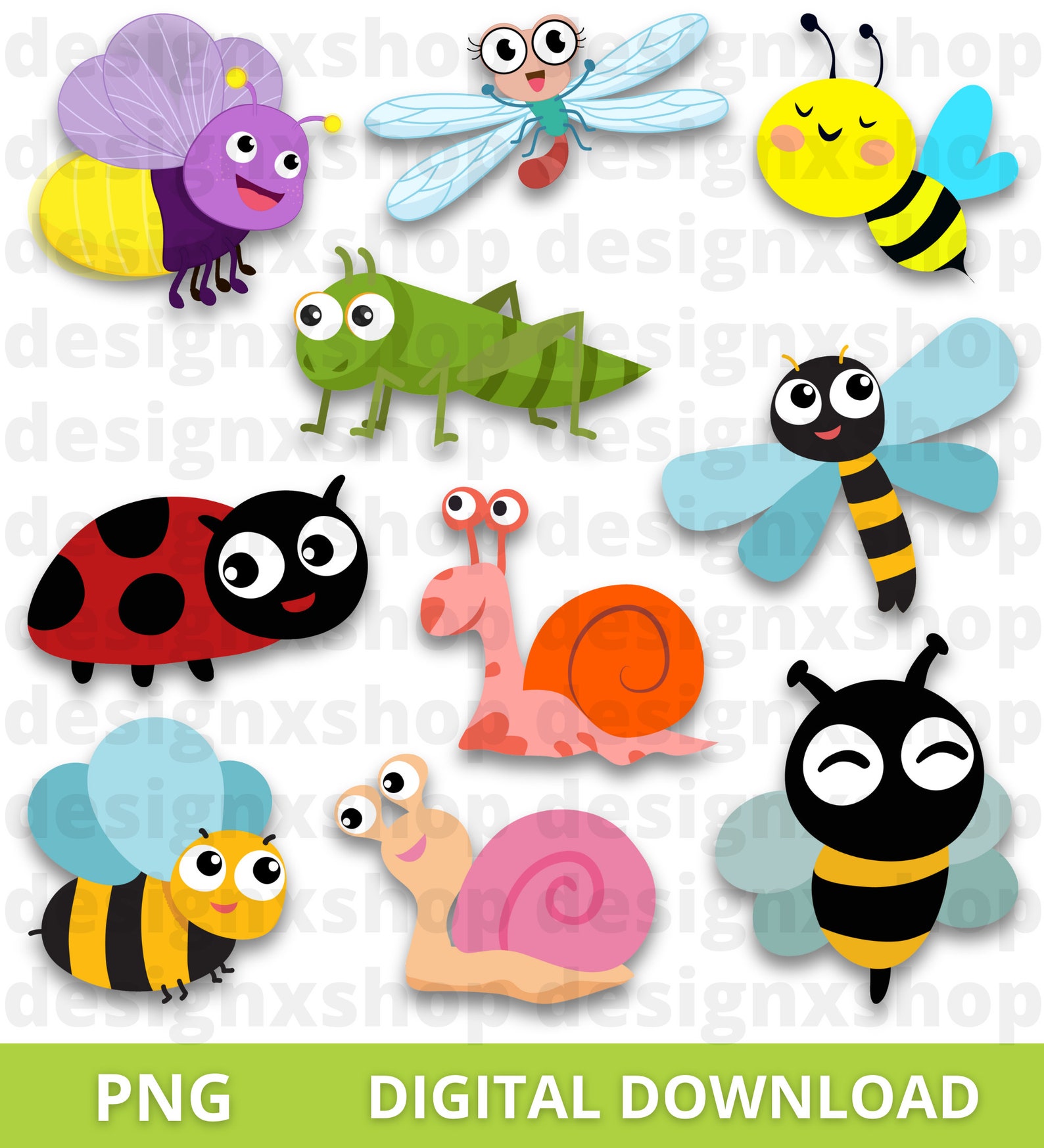 Bugs Clipart, Insects Clipart, Butterfly Clipart, Animal Clipart ...
