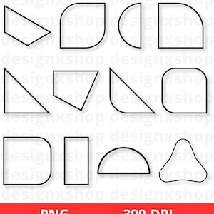 Basic Shapes SVG Bundle, Geometric Shapes Svg, Name Frame Tags Svg ...