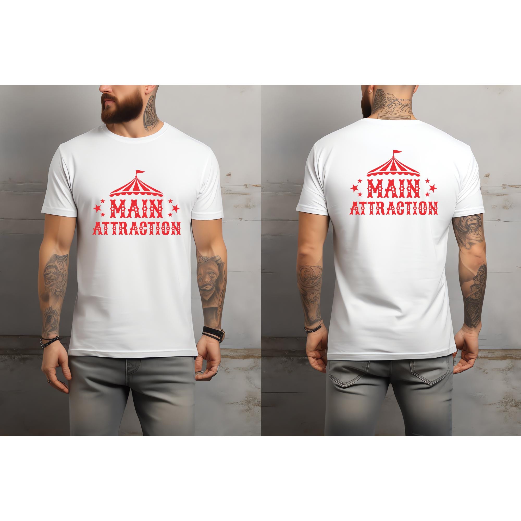 Main Attraction SVG: Circus Birthday Clipart, Carnival Shirt Design ...