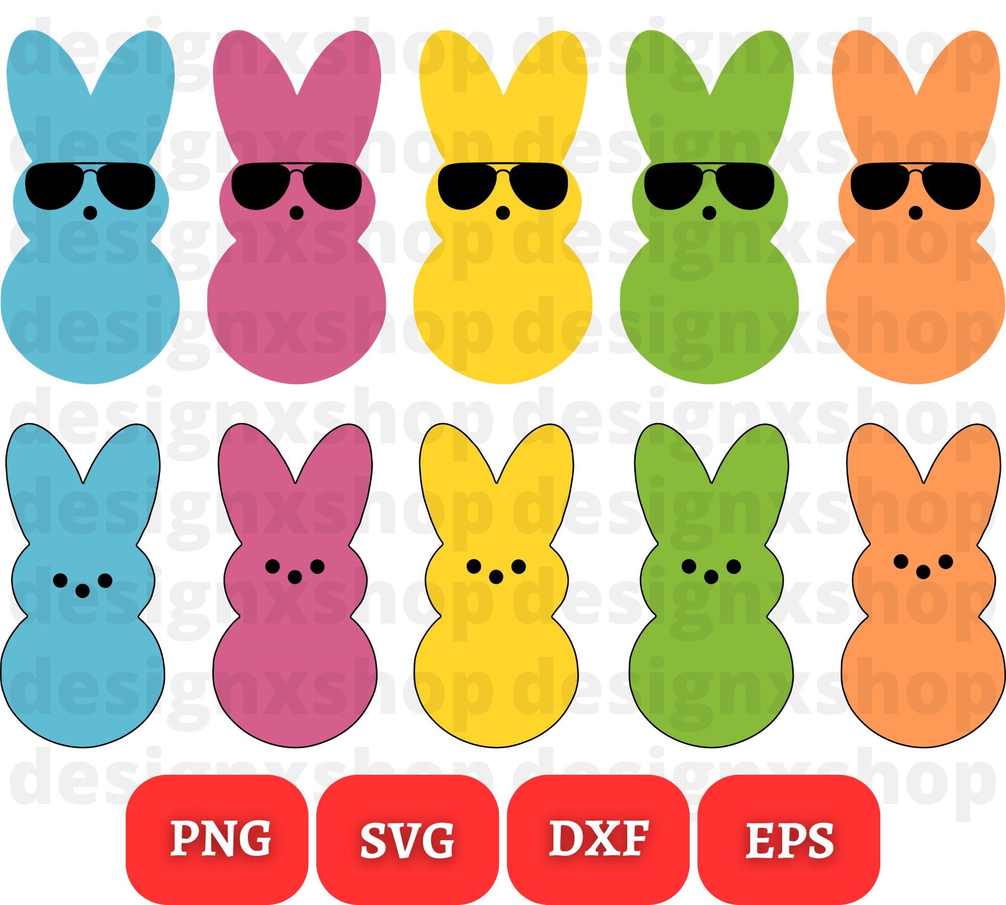 Easter Peeps SVG Bundle, Peeps Svg, My Peeps Svg, Easter Svg, Kids ...