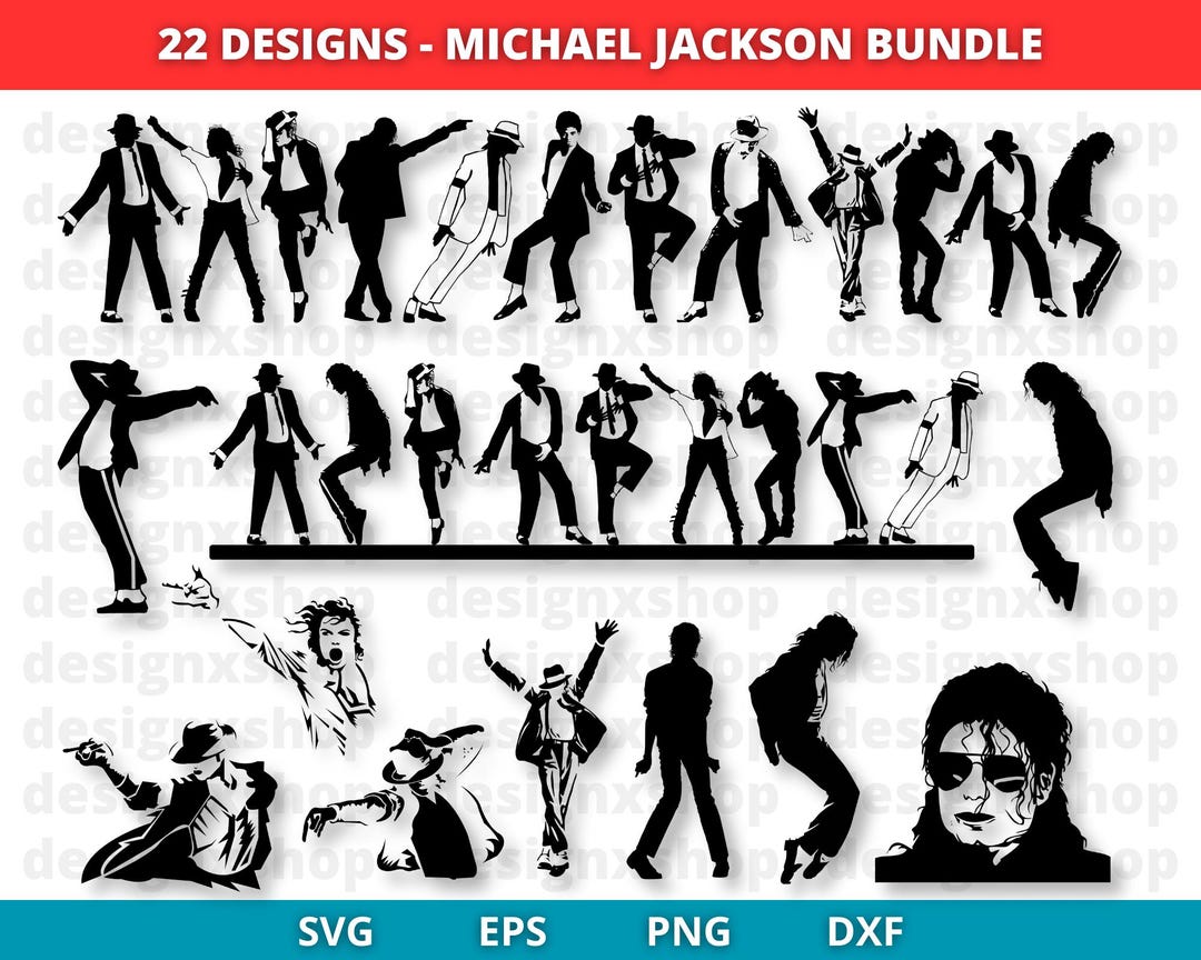 Michael Jackson Svg, Michael Jackson Png, Michael Jackson Clipart ...