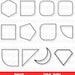Basic Shapes SVG Bundle, Geometric Shapes Svg, Name Frame Tags Svg ...