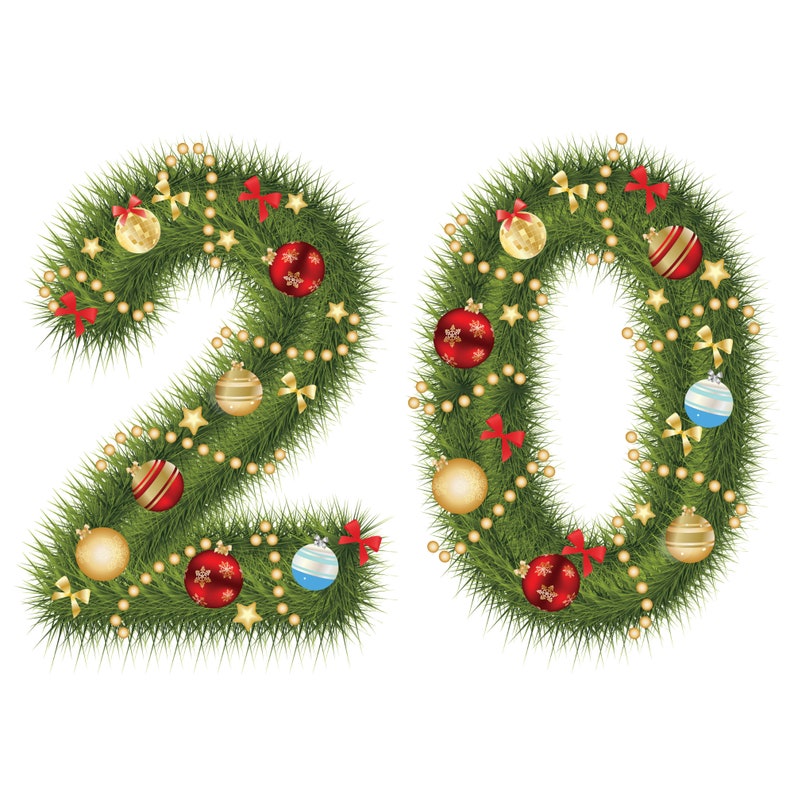 Christmas Numbers Clipart, Christmas Letters, Fonts, Alphabet, SVG, PNG ...