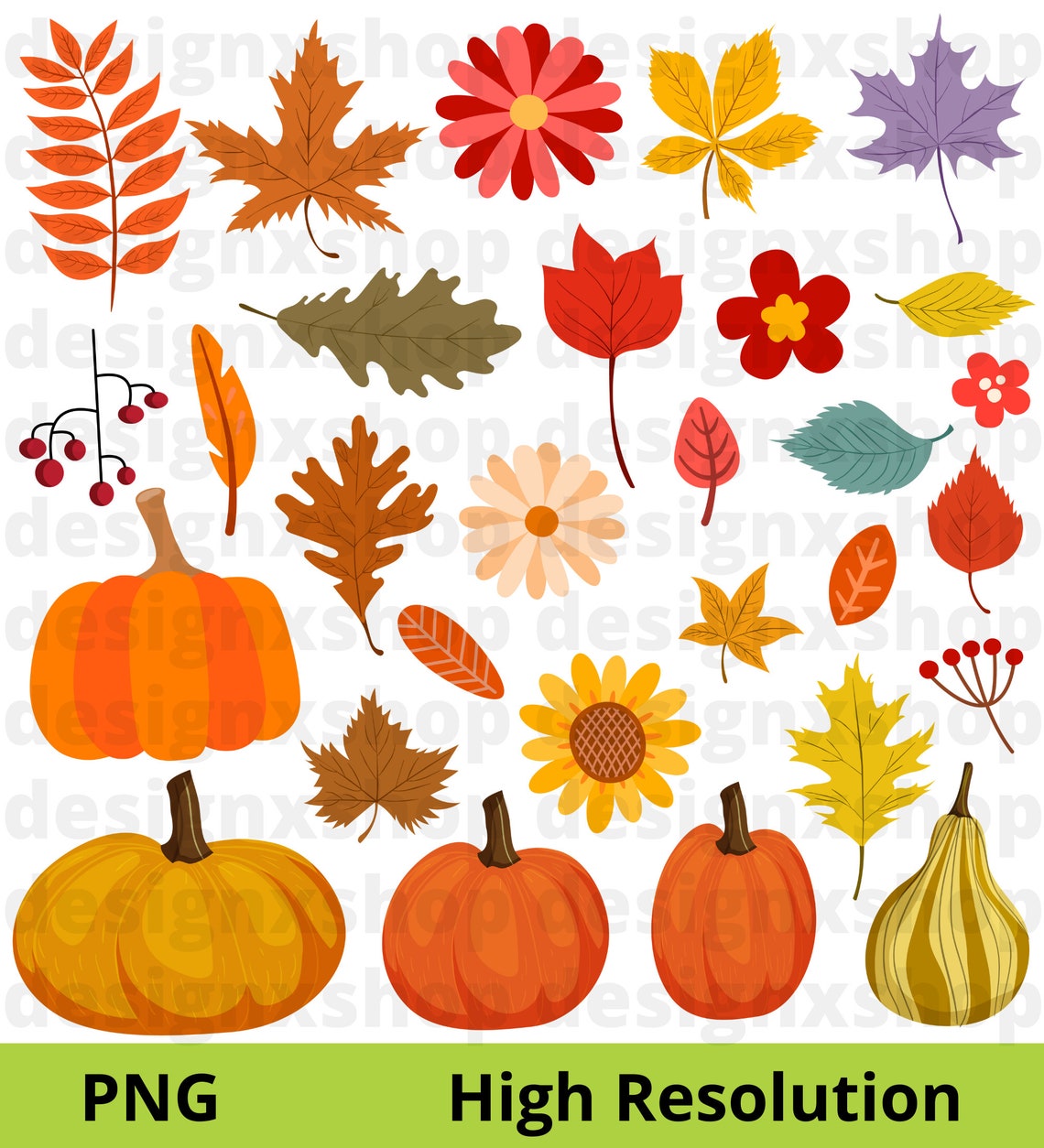Fall Clipart Autumn Clipart Fall Harvest Clipart Pumpkins - Etsy