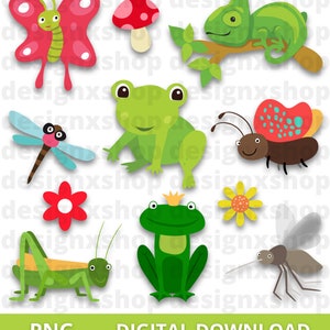 Bugs Clipart, Insects Clipart, Butterfly Clipart, Bugs Clipart Set 2 ...