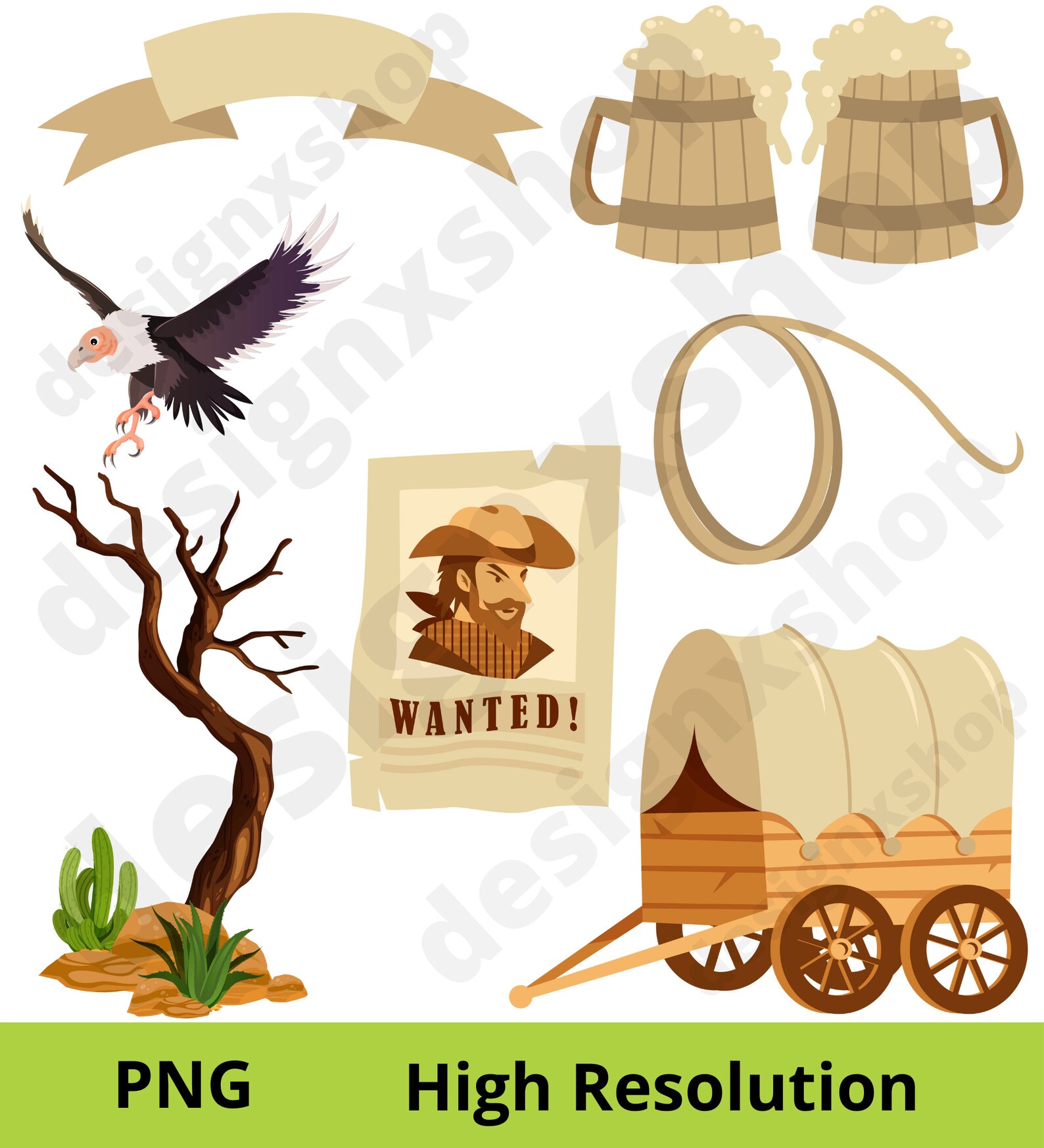 Wild West Cowboy Clipart Cowboy Clipart Wild West Clipart | Etsy