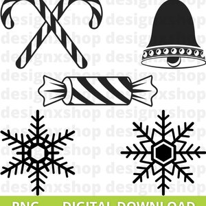 Christmas SVG | Christmas Silhouette | Christmas Elements SVG ...