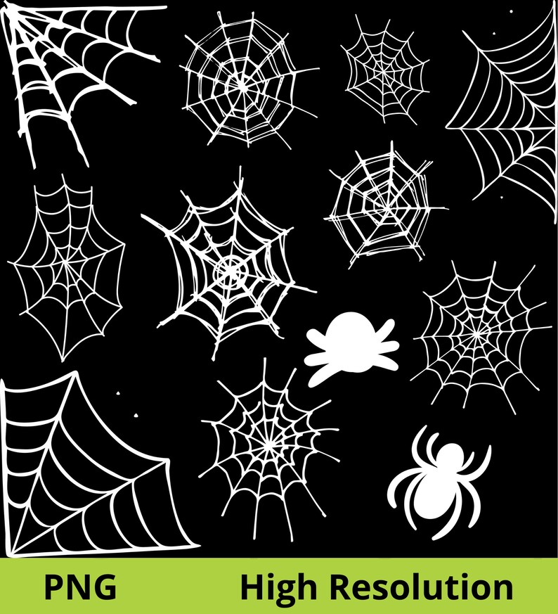 Halloween Cobweb Clipart Spider Web SVG Bundle Cobweb Svg - Etsy