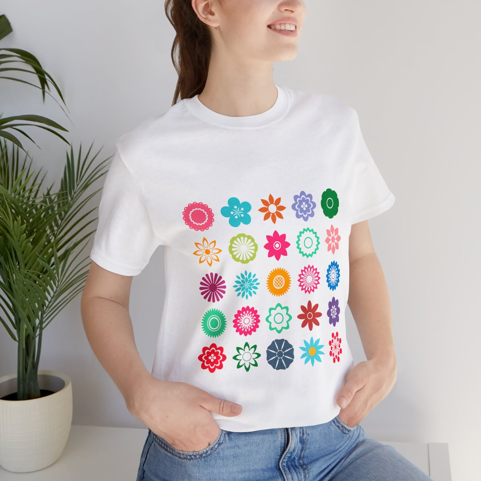 Cute Flower Svg Bundle, Flat Flowers Clipart, Gardening Flower Svg ...