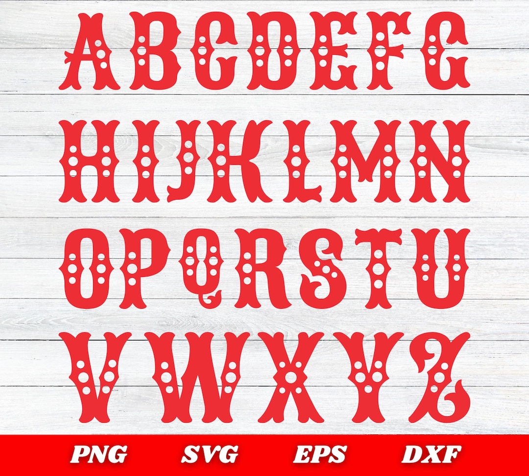 Carnival Alphabet, Circus Letters, Carnival Font, Circus Font, Circus ...