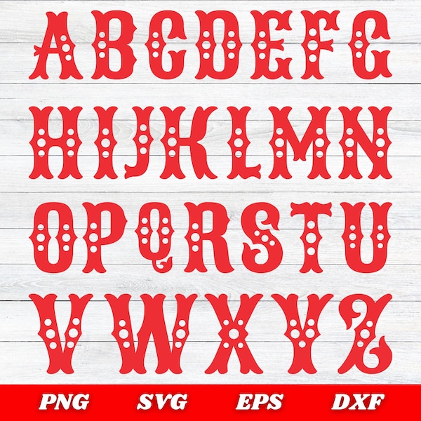 Vintage Circus Font - Etsy