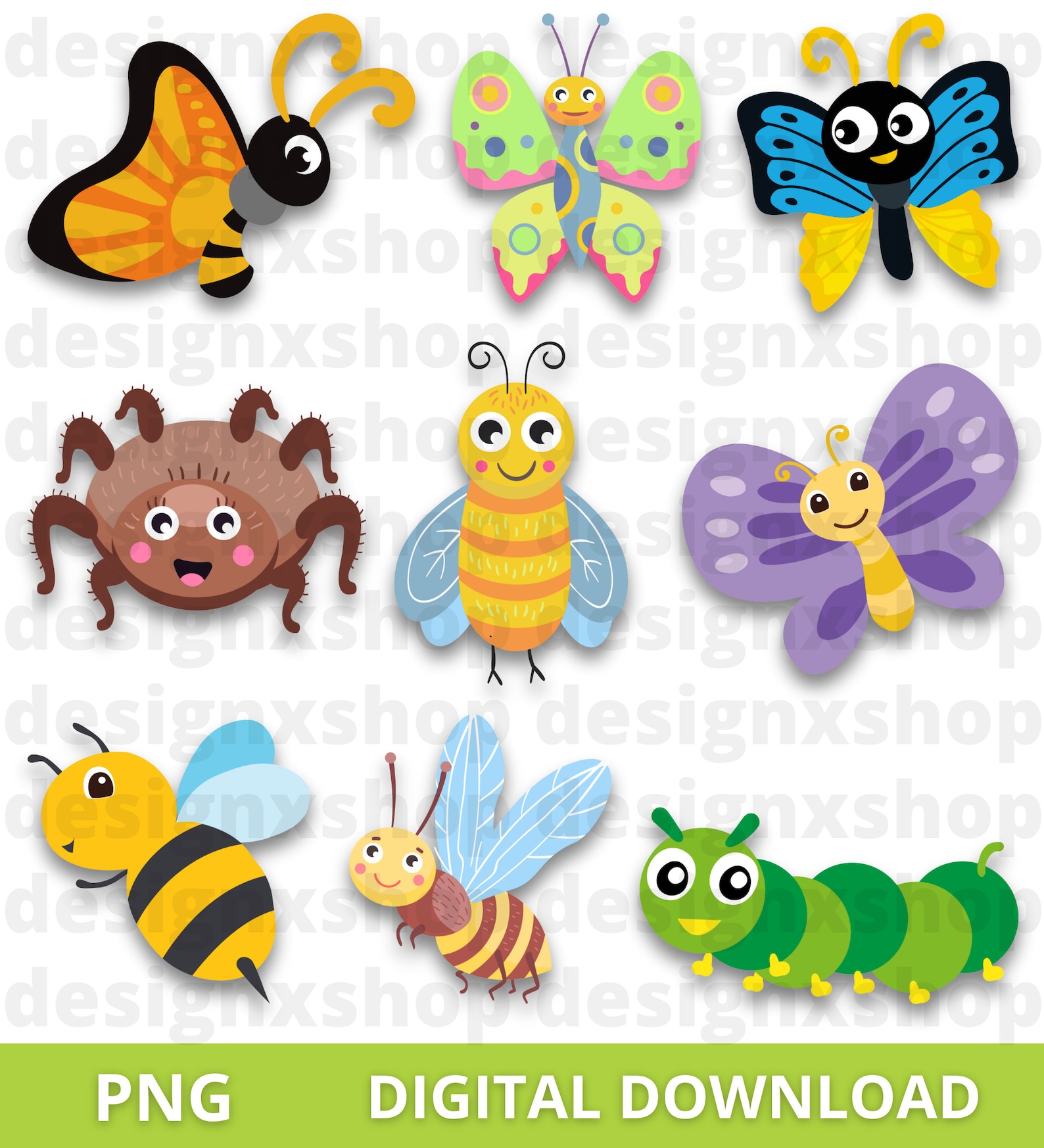 Bugs Clipart, Insects Clipart, Butterfly Clipart, Animal Clipart ...