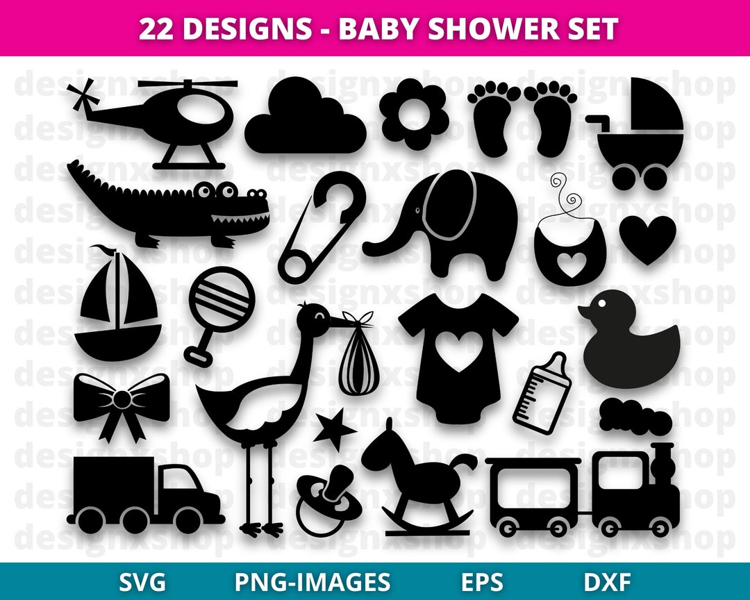 Baby Shower SVG | Shower SVG | Baby Shower SVG Bundle | Baby Cut File ...