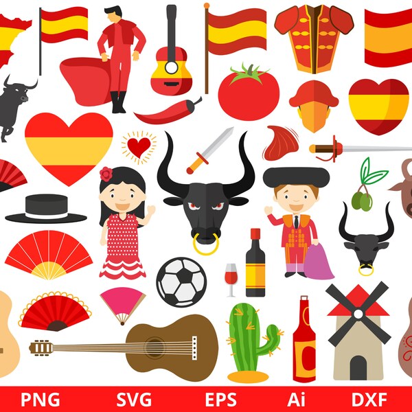 Spanish Clipart - Etsy