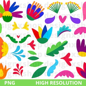 Mexican Otomi Clipart, Otomi Clipart, Mexico Clipart, Colorful Mexican ...