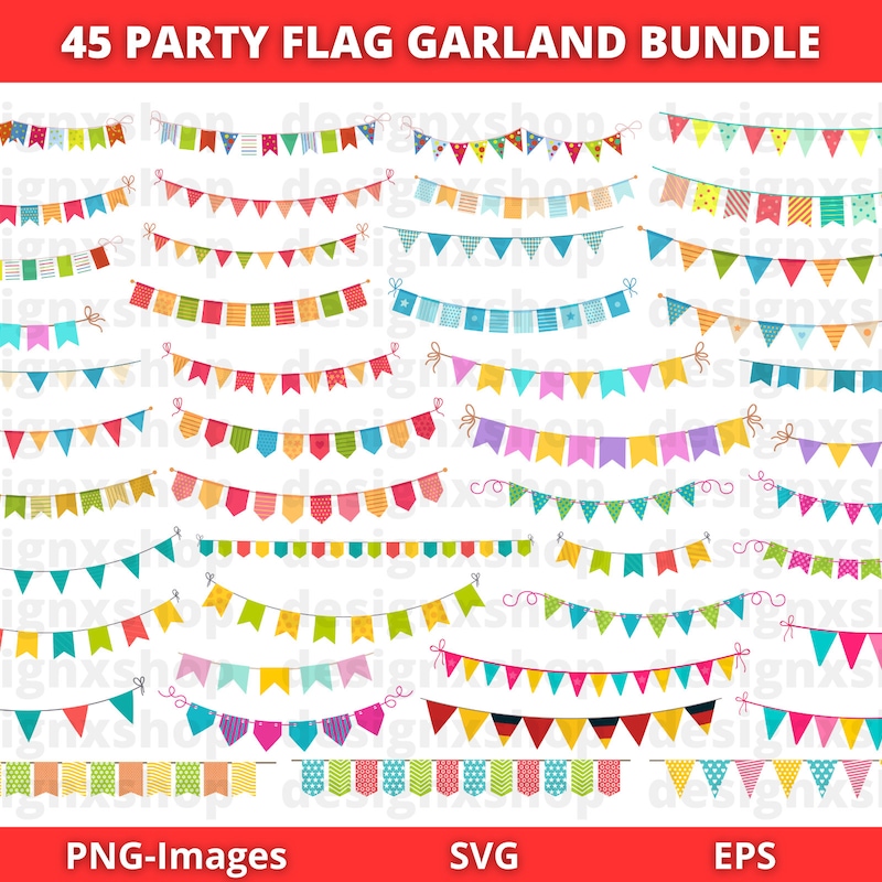 Colorful Bunting Banner - Etsy