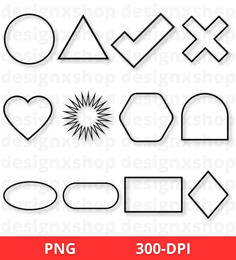 Basic Shapes SVG Bundle, Geometric Shapes Svg, Name Frame Tags Svg ...