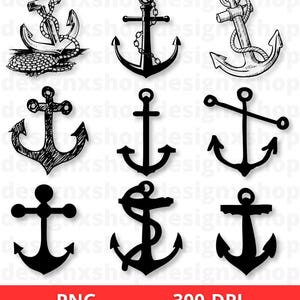 Anchor SVG Bundle: 70 Nautical Designs (digital Download) - Etsy
