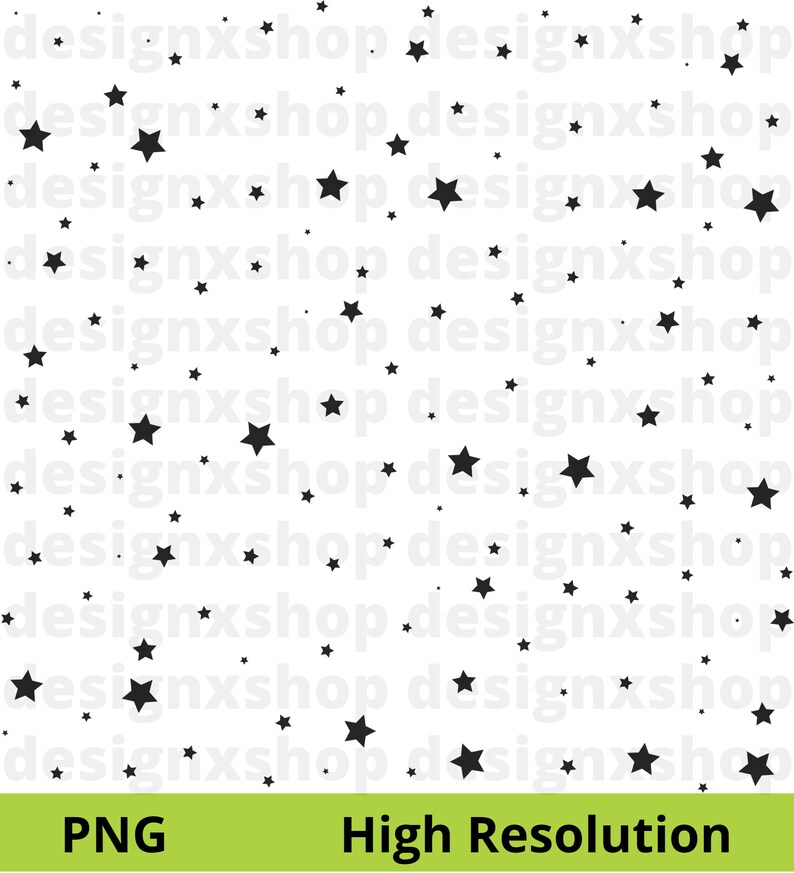 Star Pattern SVG: Sparkle Stars Template, Cricut Cut Files (digital ...