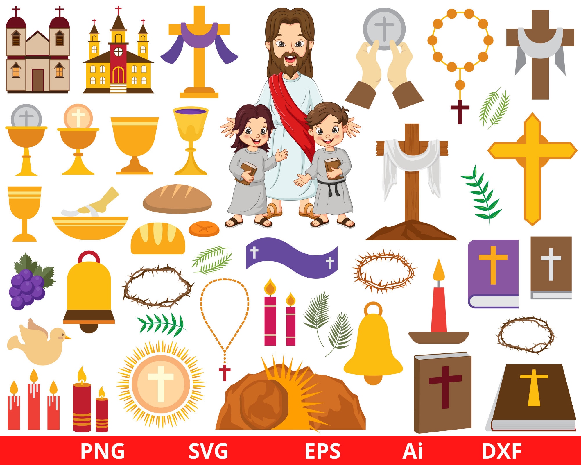 Christian Clipart Jesus Christ Clipart Christianity Clipart - Etsy