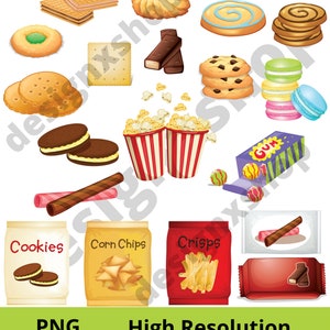 Food Clipart, Candy Clipart, Ice-cream Clipart, Cake Clipart, Cupcakes ...