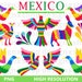 Mexican Otomi Clipart, Otomi Clipart, Mexico Clipart, Colorful Mexican ...