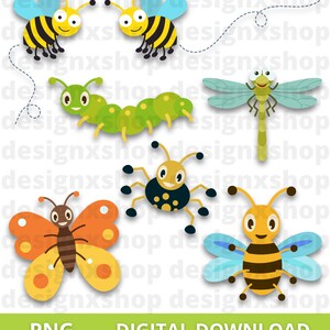 Bugs Clipart, Insects Clipart, Butterfly Clipart, Bugs Clipart Set 2 ...
