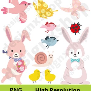Spring Clipart, Easter Clipart, Flower Clipart, Floral Clipart, Easter ...