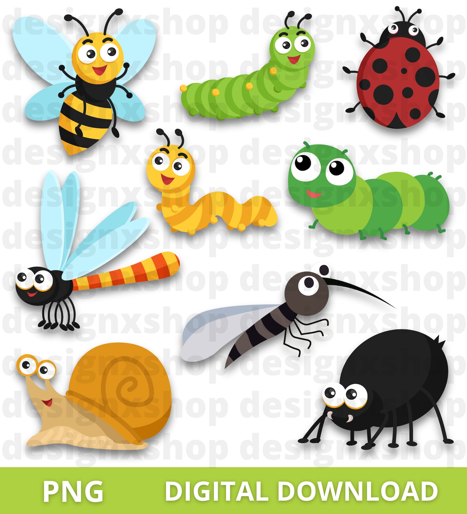 Bugs Clipart, Insects Clipart, Butterfly Clipart, Animal Clipart ...