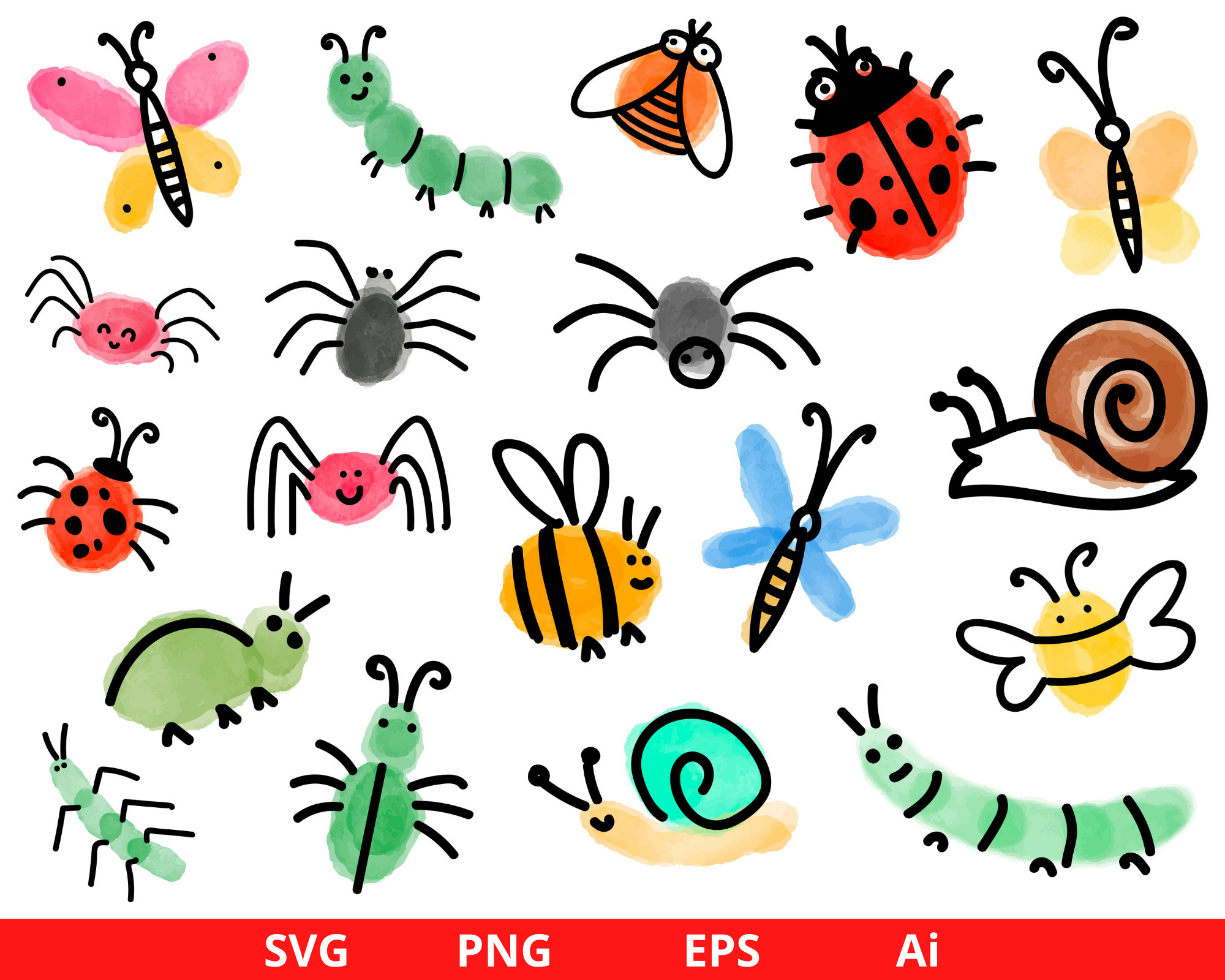 Insects And Bugs Clipart