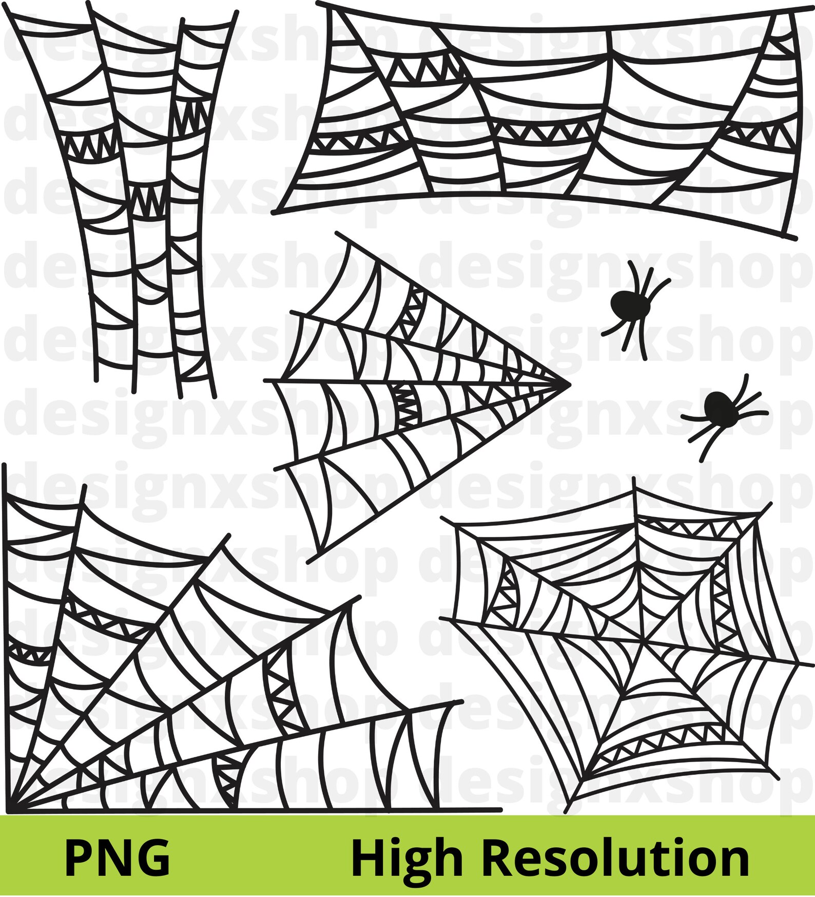Halloween Cobweb Clipart Spider Web SVG Bundle Cobweb Svg - Etsy
