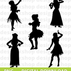 Hula Dancer Svg, Hawaiian Girl Svg, Hawaii Clipart, Dancer Svg, Hula ...