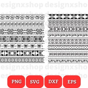 Greek Border SVG Bundle, Greek Key Frame SVG, Greek Pattern, Greek ...