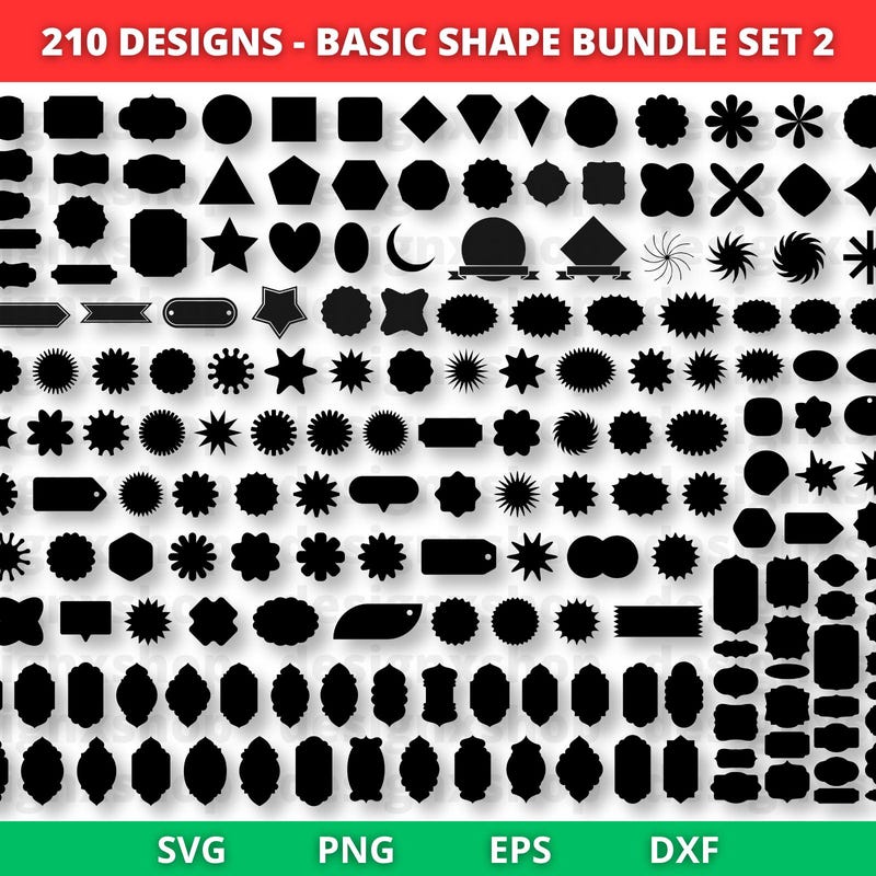 Basic Shapes Svg - Etsy