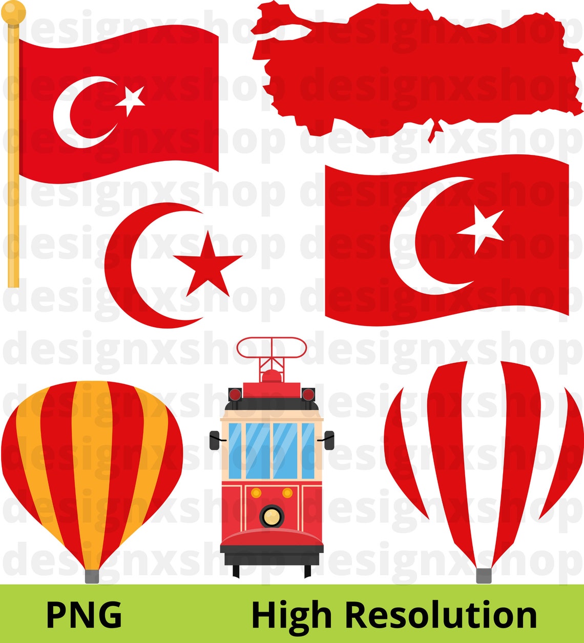 Turkey Clipart Travel Clipart Thanksgiving Clipart Autumn - Etsy